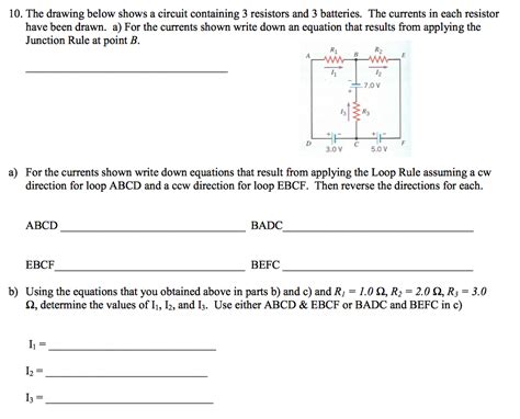 Solved The Drawing Below Shows A Circuit Containing Chegg Com