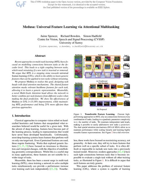 universal feature learning via attentional multitasking ac abstract