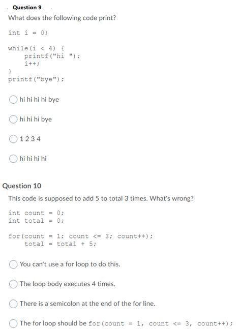 Solved Which Of The Following Is Not A Type Of Loop
