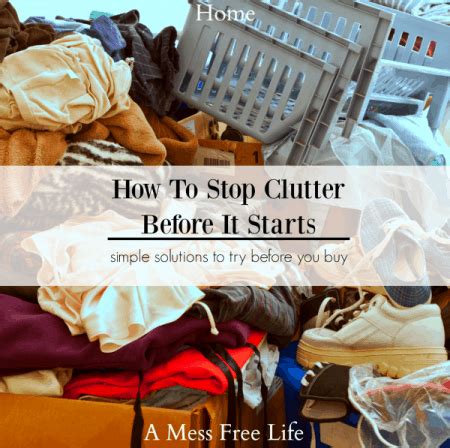 How To Stop Clutter Before It Starts Stop Mindless Shopping