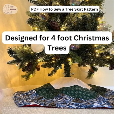 How To Sew A Small Tree Skirt Pdf Pattern Pdf Sewing A Tree Skirt