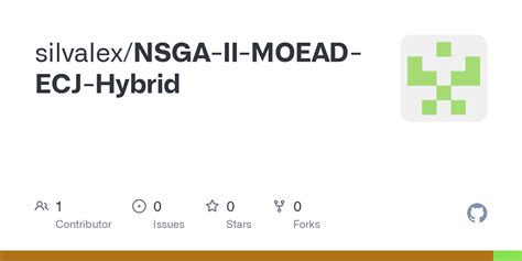 GitHub Silvalex NSGA II MOEAD ECJ Hybrid
