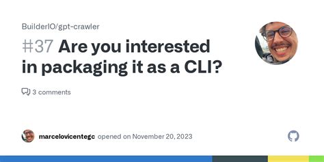 Are You Interested In Packaging It As A CLI Issue 37 BuilderIO