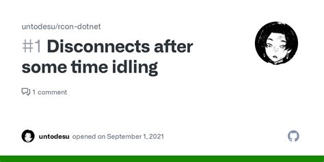 Disconnects After Some Time Idling · Issue 1 · Untodesurcon Dotnet · Github