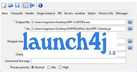 convertir jar a ejecutable exe con launch4j