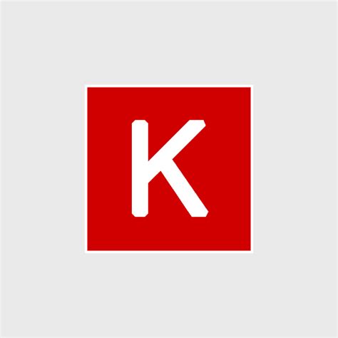 Keras Logo Keras Icon Red Square Logo White Letter K Machine Learning Framework Deep