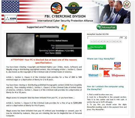 Fbi Cybercrime Division Ransomware Removal Guide