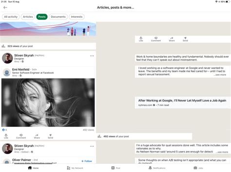 Stiven S On Linkedin Linkedin Ipad App Layout Is… Interesting…