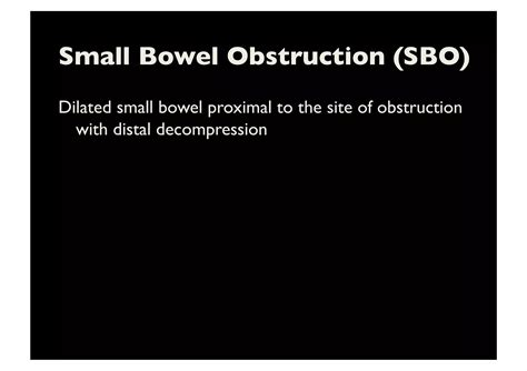 Imaging Of Bowel Obstruction Pdf