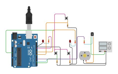 Circuit Design Entrada Salida Arduino Tinkercad