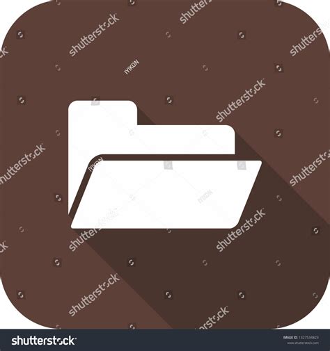 Illustration Folder Icon Stock Illustration 1327534823 Shutterstock