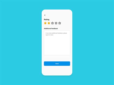 feedback form ui by jaime velasquez on dribbble