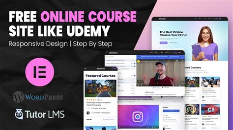 How To Create Online Course Lms Educational Website 2024 Using