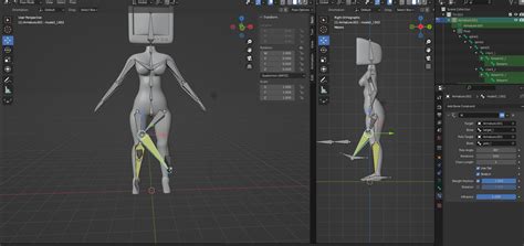 blender course ik legs rig bends wrong way ask gamedev tv