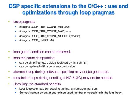 Ppt Development Of An Efficient Dsp Compiler Based On Open64 Powerpoint Presentation Id858694