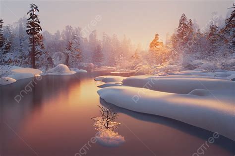 눈 내리는 겨울 풍경 사진 배경 및 무료 다운로드를위한 그림 Pngtree