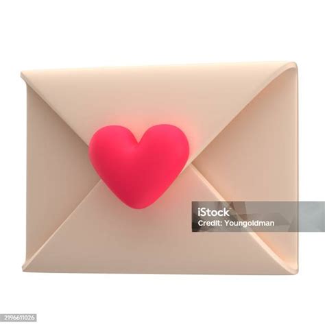 빨간 하트가 있는 베이지색의 연애 편지 3d 렌더링 0명에 대한 스톡 사진 및 기타 이미지 0명 기념일 발렌타인 카드 Istock