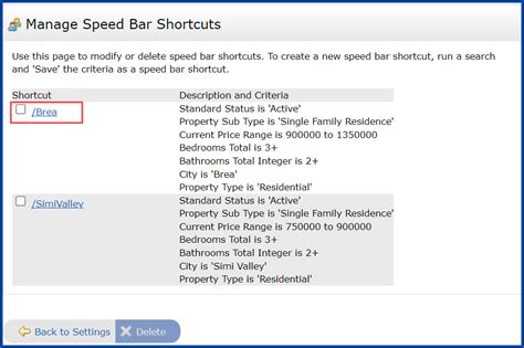 Matrix How To Manage Speed Bar Shortcuts Crmls Knowledgebase