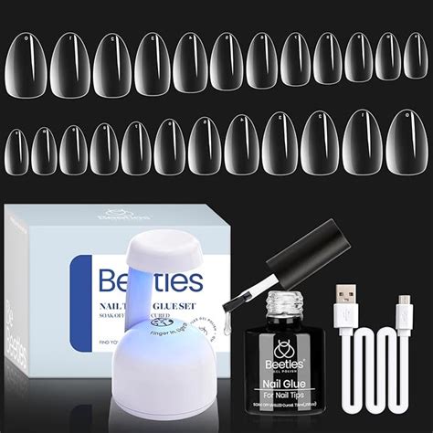 Beetles Gel Nail Kit Easy Nail Extension Set500pcs Pre