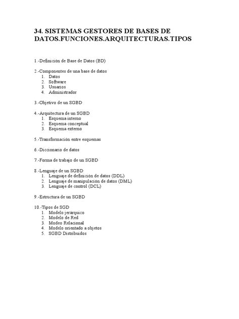 Tema 34 Sgbd Descargar Gratis Pdf Bases De Datos Sql