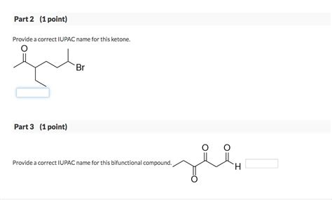 Solved Provide A Correct Iupac Name For This