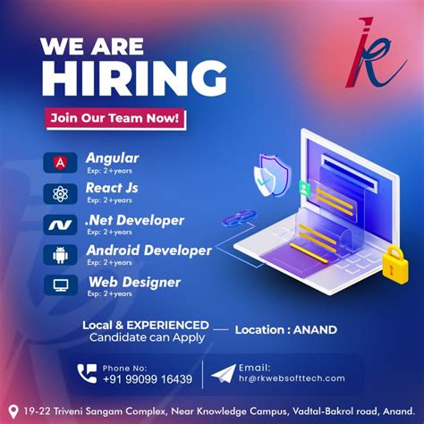 Rk Websoft Technologies Pvt Ltd On Linkedin Techjobs Itjobs Hiringtechtalent Joinourteam