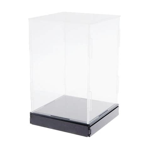 Versatile Acrylic Mirrored Display Case Assembly Display Case Clear Showcase Dustproof For