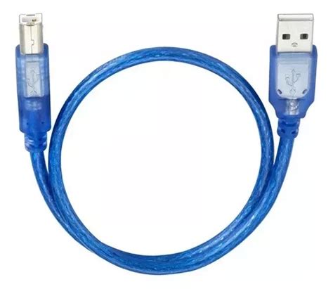 Cabo Usb 2 0 A B Para Arduino 3 Metros Cor Azul Mercadolivre