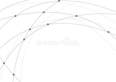 Grey Wavy Lines Circuit Board Connection Background Stock Vector Illustration Of Drawing
