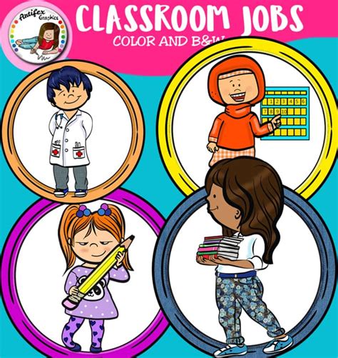 Classroom Jobs Clip Art 1 By Artifex Tpt