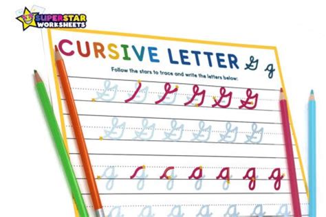 Cursive G Superstar Worksheets