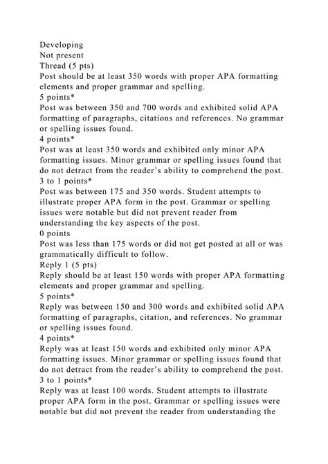 Csci 561 Db Standardized Rubric50 Pointscriterialevels Of Docx