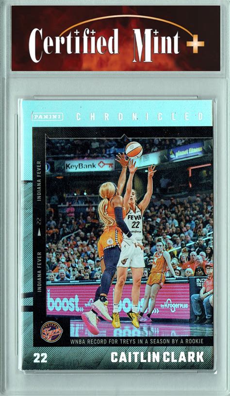 Certified Mint Caitlin Clark 2025 Chronicles 9 Silver Holo Foil Rare
