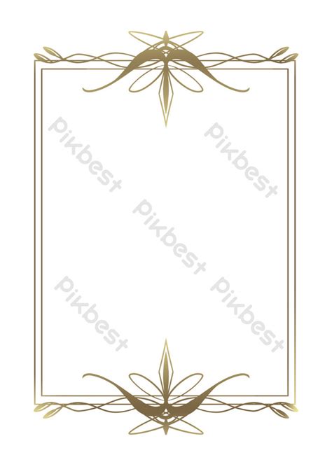 Rectangular European Pattern Border PNG Images PSD Free Download Pikbest