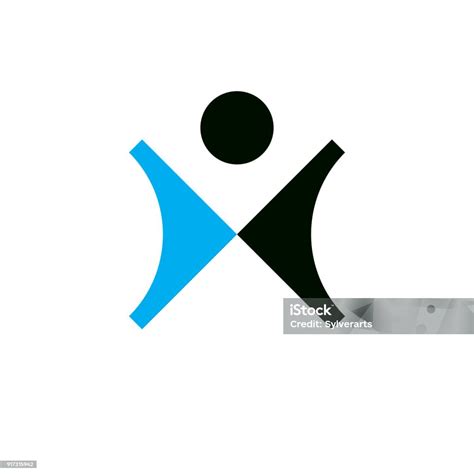 벡터 그림을 제기 손으로 행복 추상적인 개인의 자유 개념 아이콘입니다 행복은 유 기호입니다 비즈니스 혁신 아이디어 감정에 대한 스톡 벡터 아트 및 기타 이미지 Istock