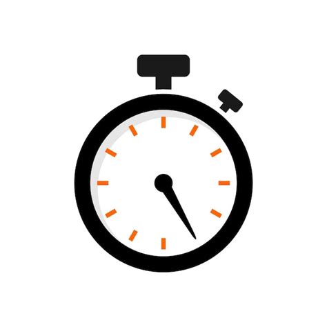 Premium Vector Trendy Simple Stopwatch Icon Vector Illustration Template