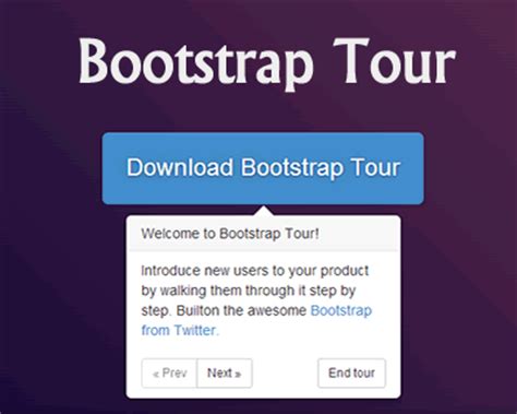 Bootstrap Tour Quick And Easy Product Tours With Bootstrap JQuery Plugins