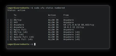 Allow Ports Through Ufw Firewall In Ubuntu