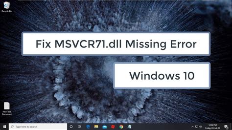 Fix MSVCR Dll Missing Error In Windows YouTube