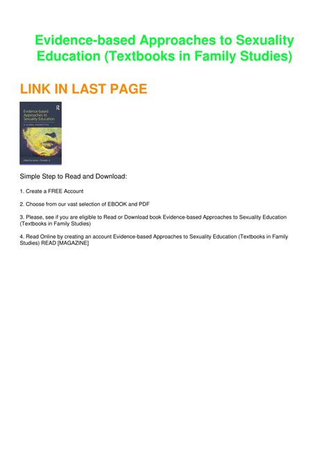 Ppt Read [pdf] Evidence Based Approaches To Sexuality Education