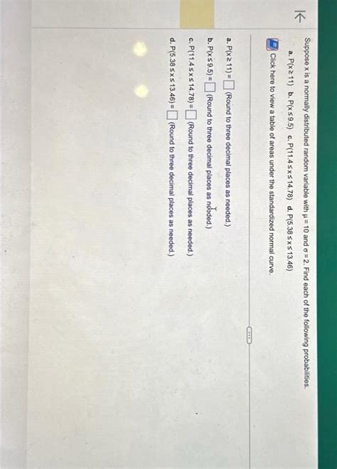 Solved Suppose X Is A Normally Distributed Random Variable