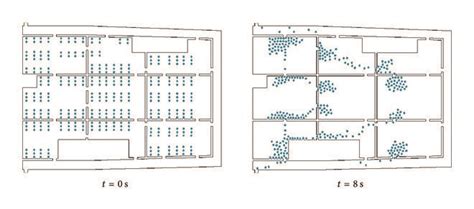 Snapshots Of Case 2 Simulation With A An Arrangement With Obstacles Download Scientific