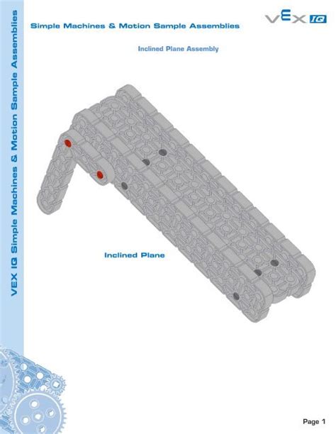 VEX IQ Simple Machines Motion Sample Assemblies VEX Robotics