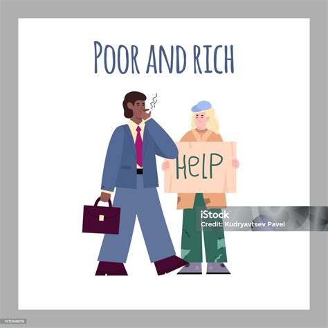 가난하고 풍부한 사회적 격차와 사회의 분열 평평한 벡터 일러스트레이션 경제에 대한 스톡 벡터 아트 및 기타 이미지 경제 계급 제도 교육 강좌 Istock