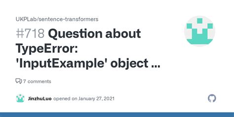 Question About Typeerror Inputexample Object Is Not Subscriptable · Issue 718 · Ukplab