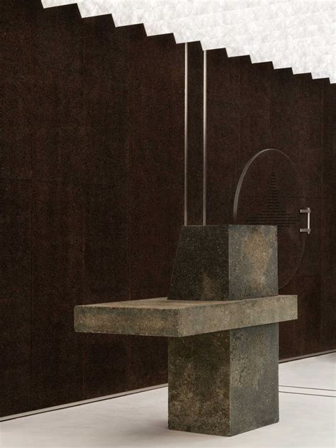 스톤아일랜드의 실험과 혁신을 기리는 제단 돌 섬 제단 실내 건축