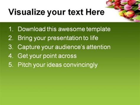 Fresh Tulip Flowers Beauty Powerpoint Themes And Powerpoint Slides 0311