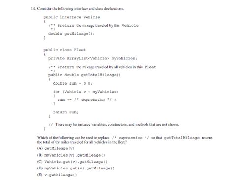 Solved 7 Consider The Following Class Declaration Public