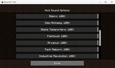 Mod Sound Volume Options Minecraft Mods CurseForge