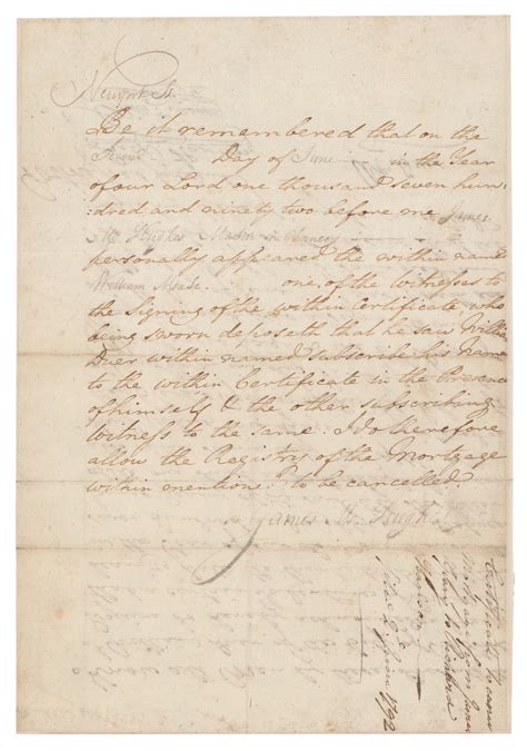 William Duer Document Signed Rr Auction